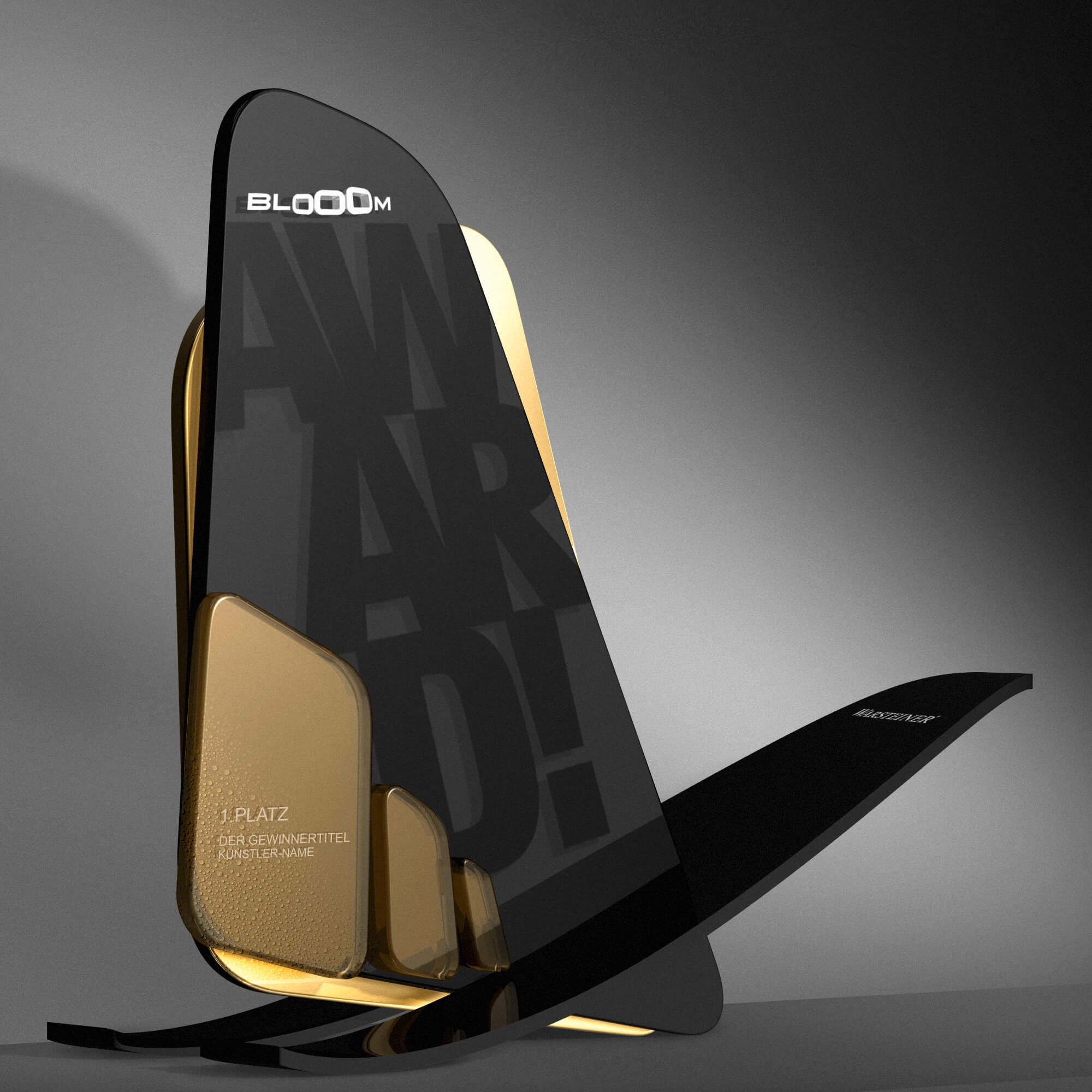 Your custom-made award made of glass